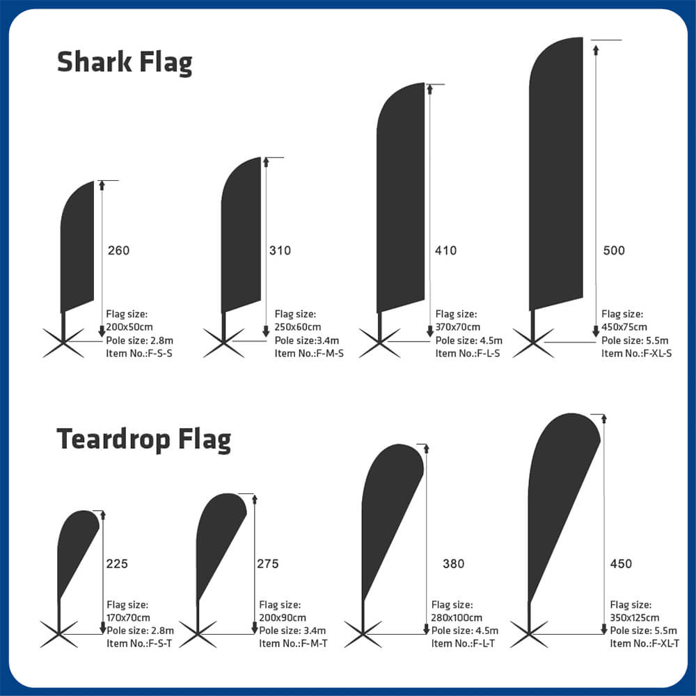 MPG-FL100K | Events | Banner Flag | Flying Banner | Shark Flag | Heat ...